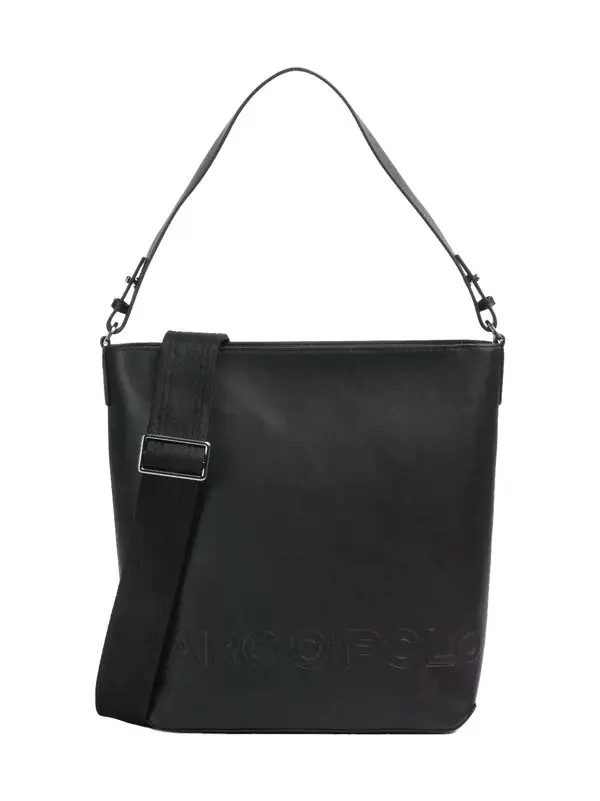 Marc O'polo Vanja Embossed Leather Shoulder Bag - Black