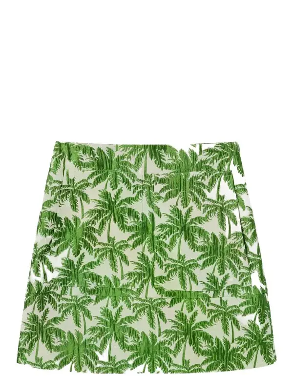 La DoubleJ Printed Mini Skirt - Green