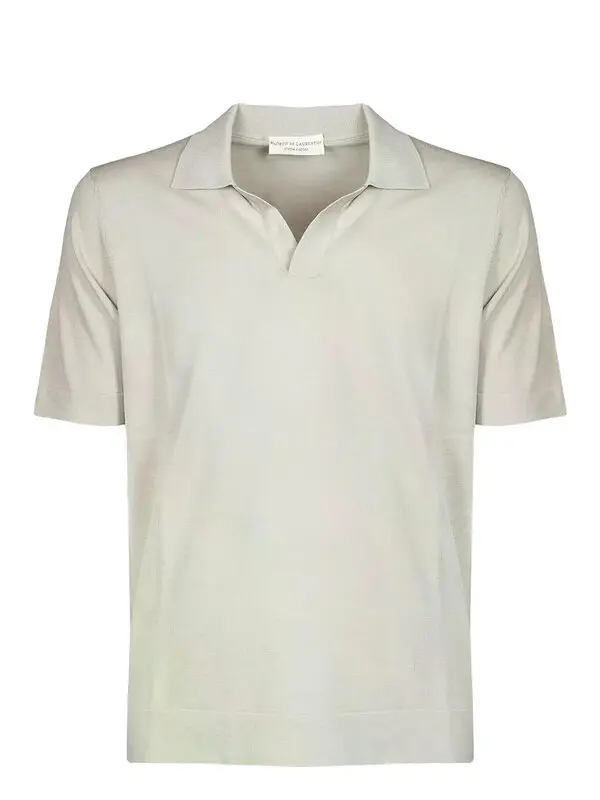 FILIPPO DE LAURENTIIS Cotton Polo Shirt - Grey
