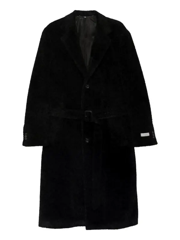 Canali Single-breasted Coat - Black