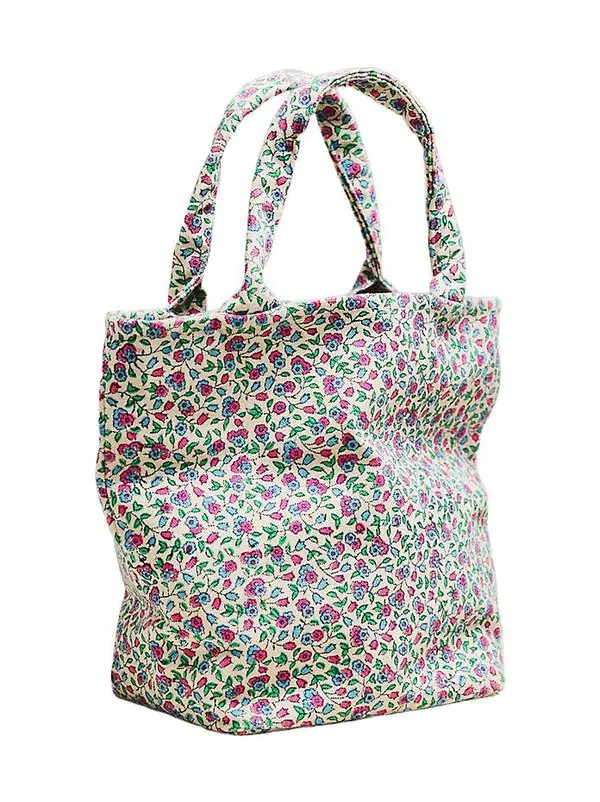 SZ BLOCKPRINTS Roma Printed Cotton Tote - Primrose Print