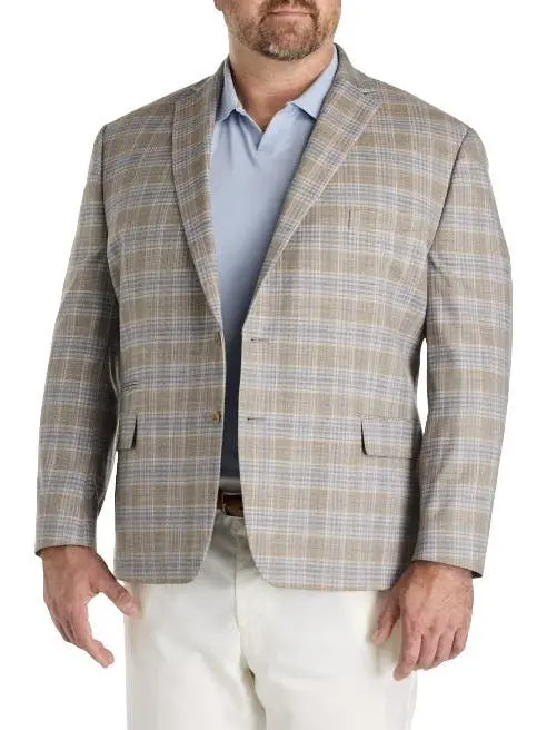 Michael Kors Plaid Sport Coat - Tan