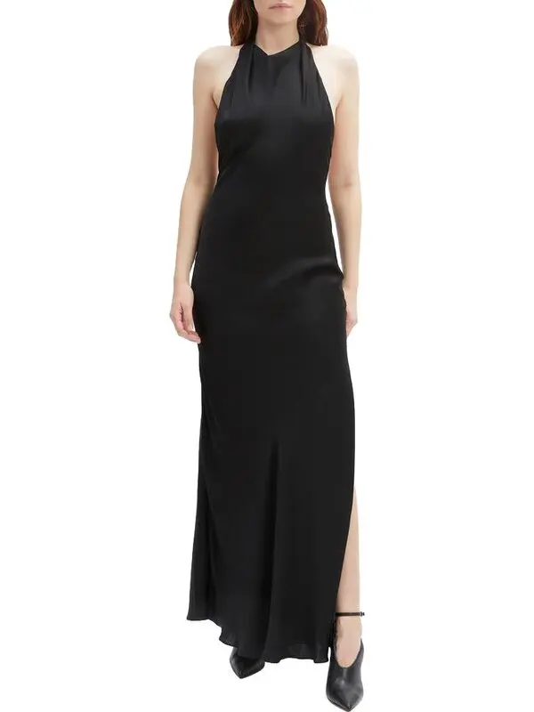 Bardot Similina Halter Evening Dress - Black