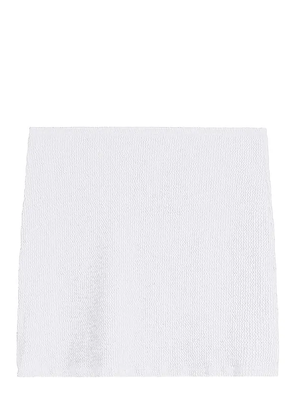 LIMEAPPLE Crinkle Mini Skirt - White
