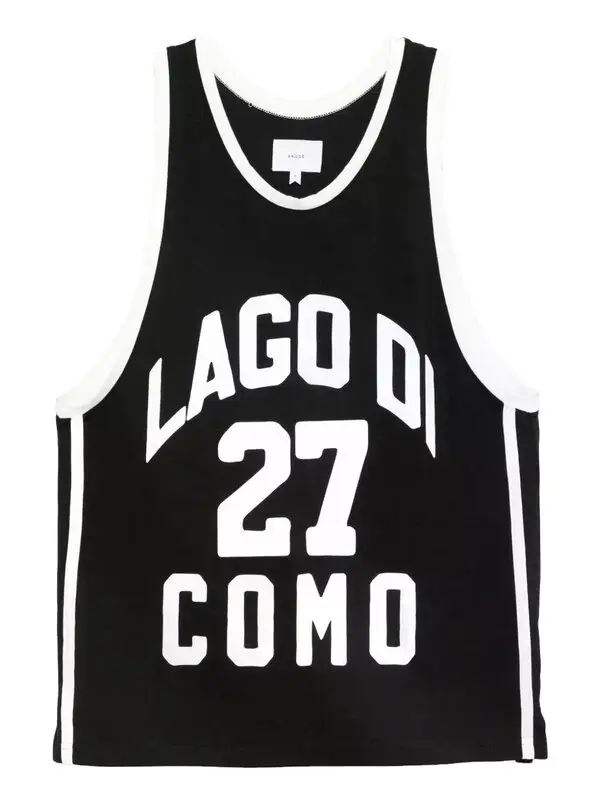 Rhude X Como 1907 Printed Tank Top - Black