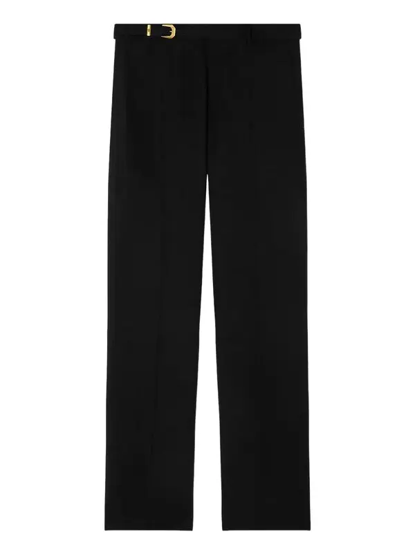 Versace Belted Tailored Trousers - Black