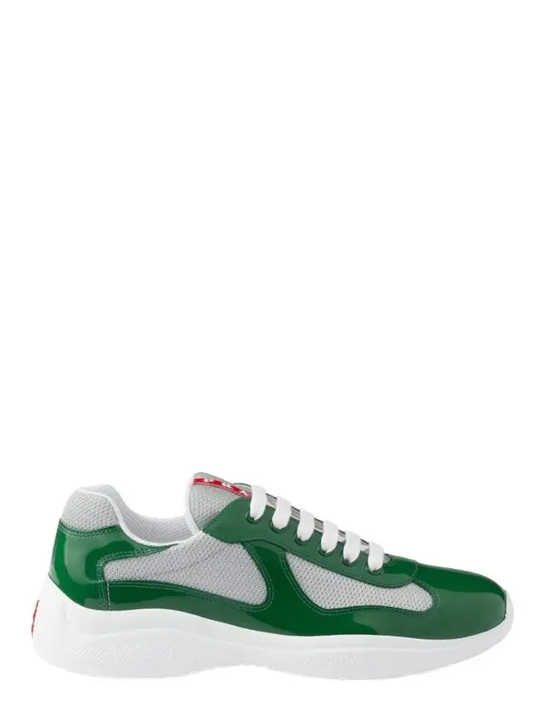 Prada America's Cup Sneakers - Green/silver
