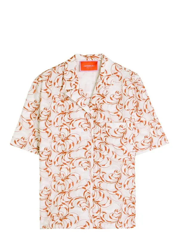 La DoubleJ Bowling Embroidered Woven Shirt - Multicoloured