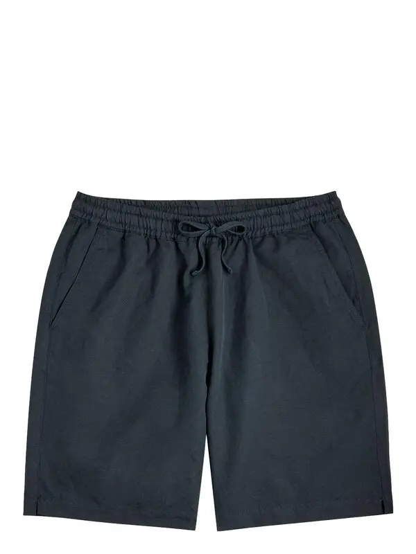 Universal Works Linen-blend Shorts - Navy