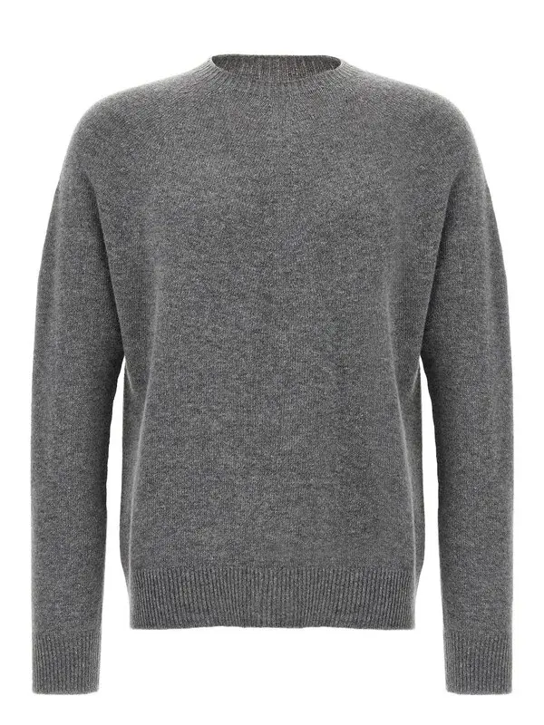 JIL SANDER Virgin Wool Blend Sweater - Grey