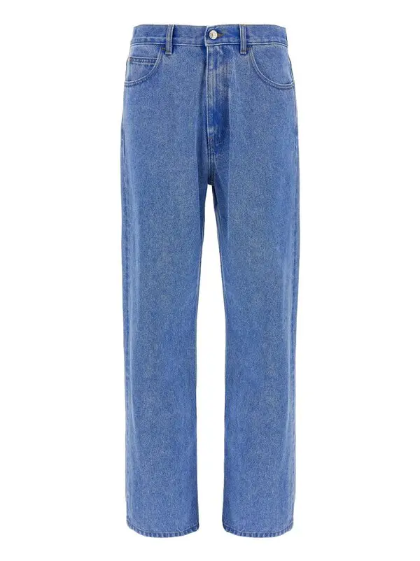 Marni Bleached Coated Jeans - Blue
