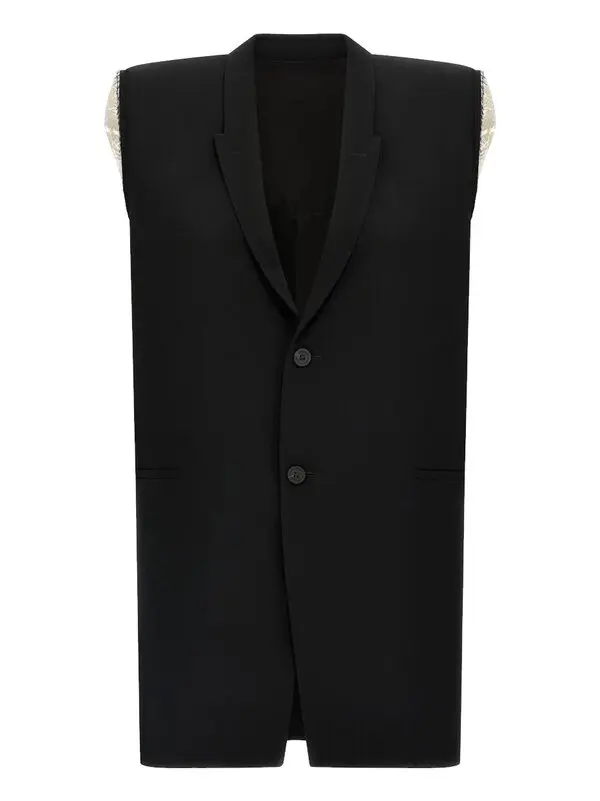 Rick Owens Wool Vest - Black