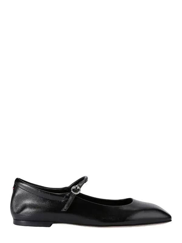 AeydĒ Leather Uma Mary Jane Flats - Black