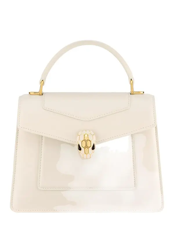 BVLGARI Serpenti Forever Top-handle Bag - White