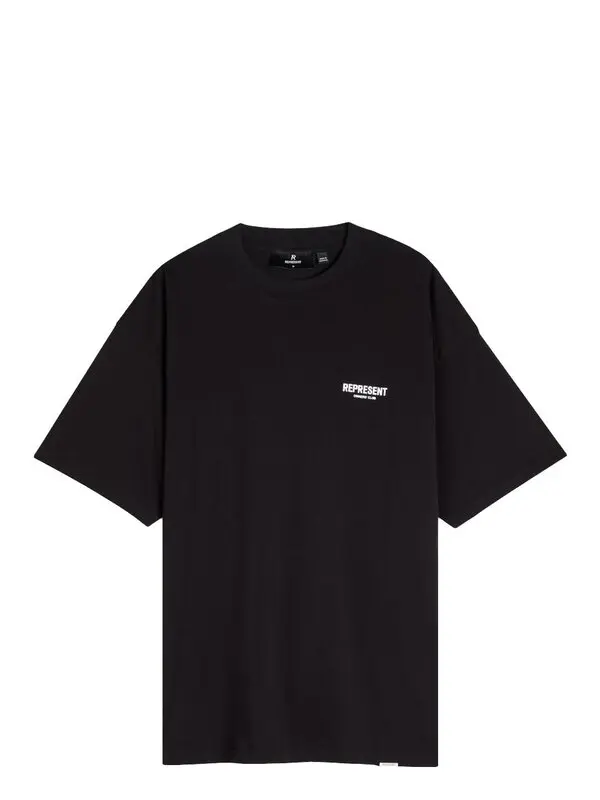 REPRESENT Owners Club Logo Cotton T-shirt - Black