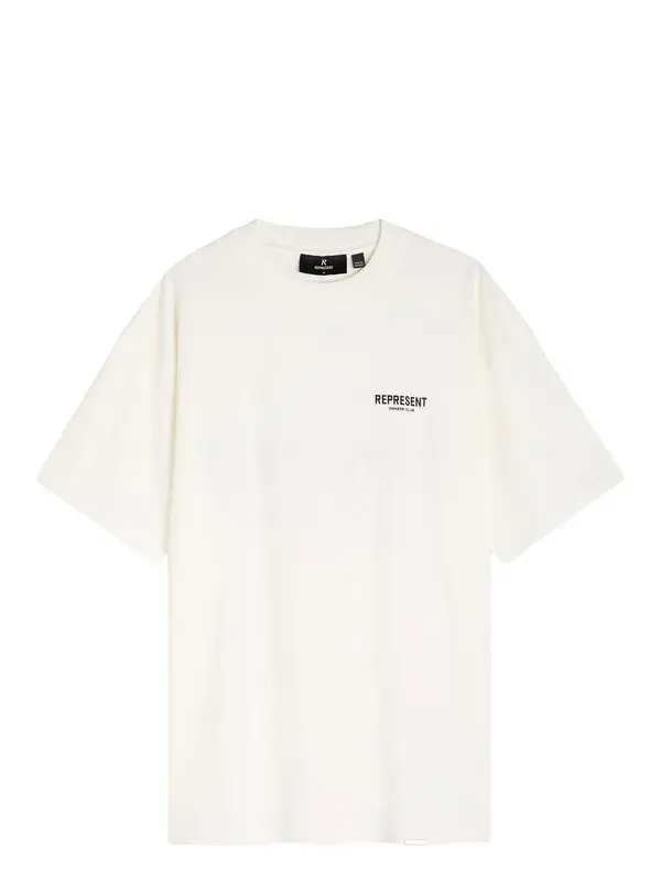 REPRESENT Owners Club Logo Cotton T-shirt - White