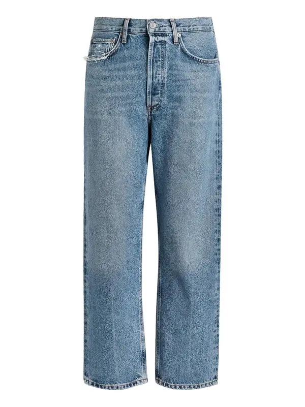 AGOLDE 90s Cropped Straight-leg Jeans - Blue