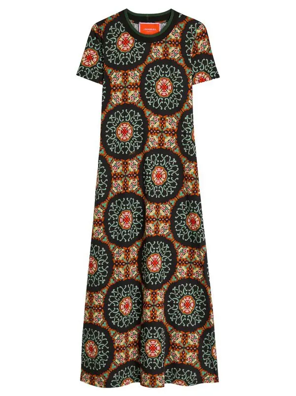 La DoubleJ Printed Cotton Midi Dress - Multicoloured