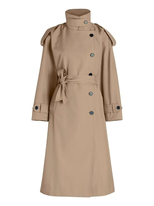 Citizens Of Humanity Belted Twill Trench Coat - Khaki