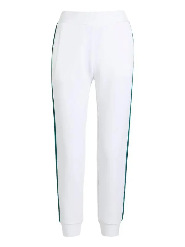 Varley The Slim Stripe 26 Stretch-jersey Sweatpants - White