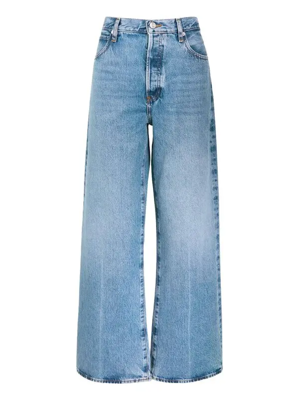 FRAME The Loose Wide-leg Jeans - Blue