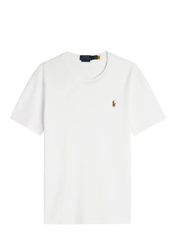 Polo Ralph Lauren Logo-embroidered Cotton T-shirt - White