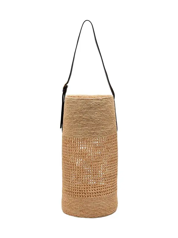 Khaite Billie Raffia Bucket Bag - Natural