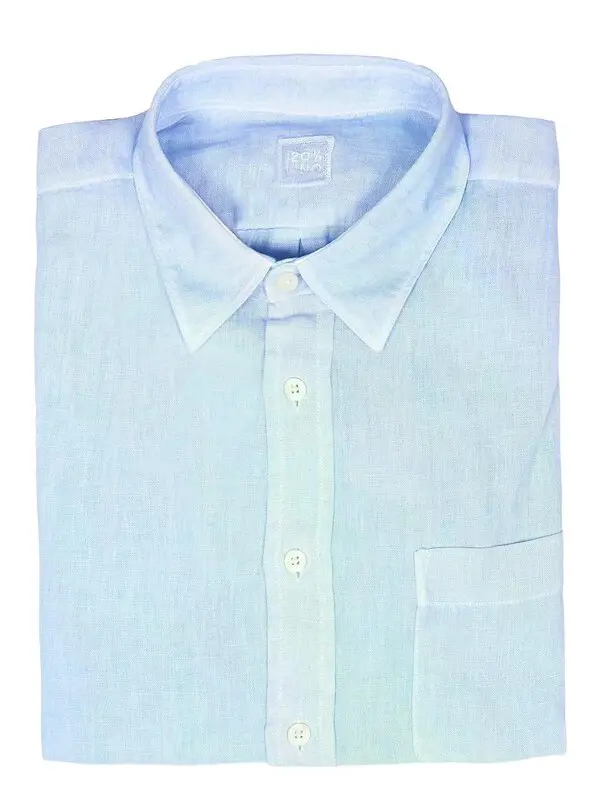 120% Lino Linen Shirt - Blue