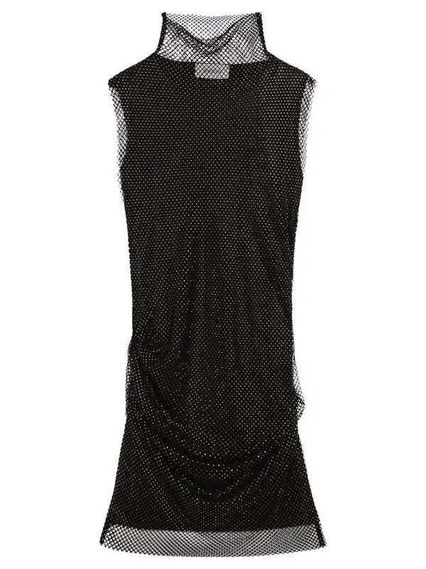 Sportmax Mesh Mini Dress - Black
