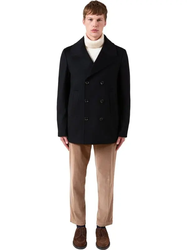 AUTORE Wool Dean Coat - Nero