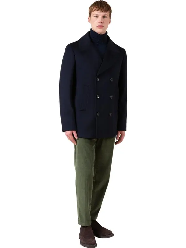 AUTORE Wool Dean Coat - Blue