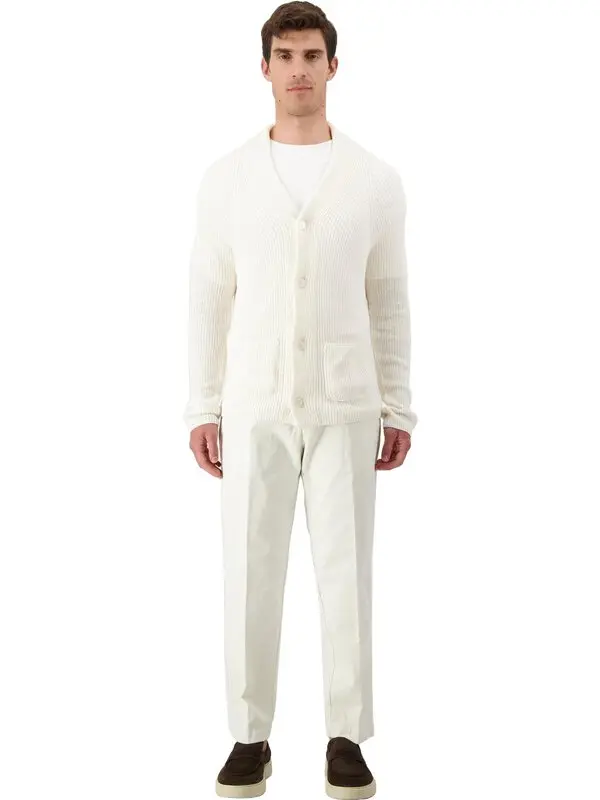 AUTORE Cotton Newman Trousers - Panna
