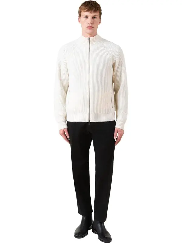 AUTORE Grant Wool And Cashmere Cardigan - Perla