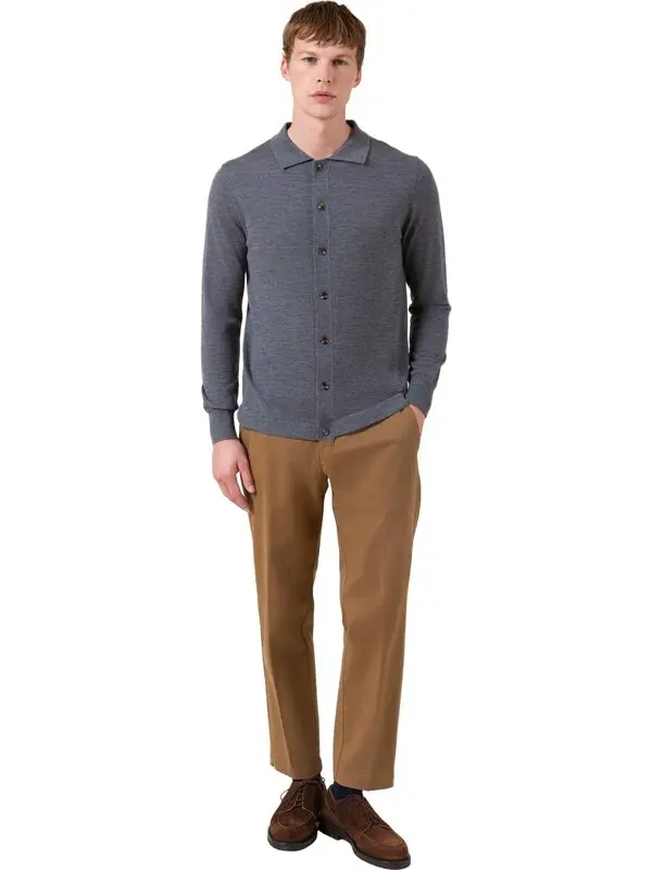 AUTORE Freeman Merino Wool Cardigan - Grigio