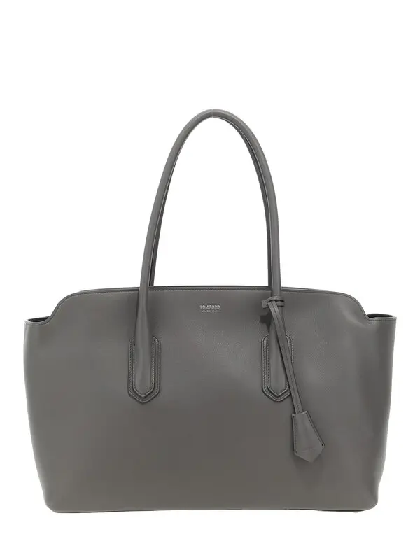 TOM FORD Logo Shoulder Bag - Gray