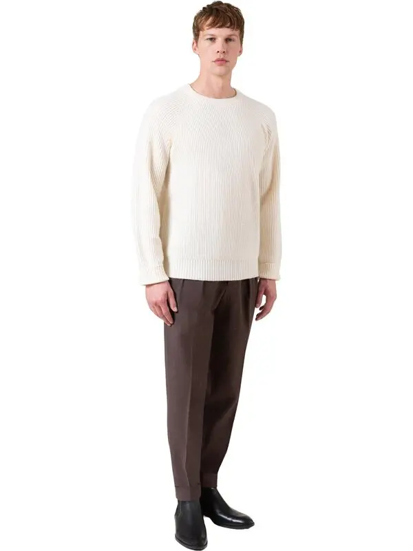 AUTORE Bogart Wool And Cashmere Sweater - Perla