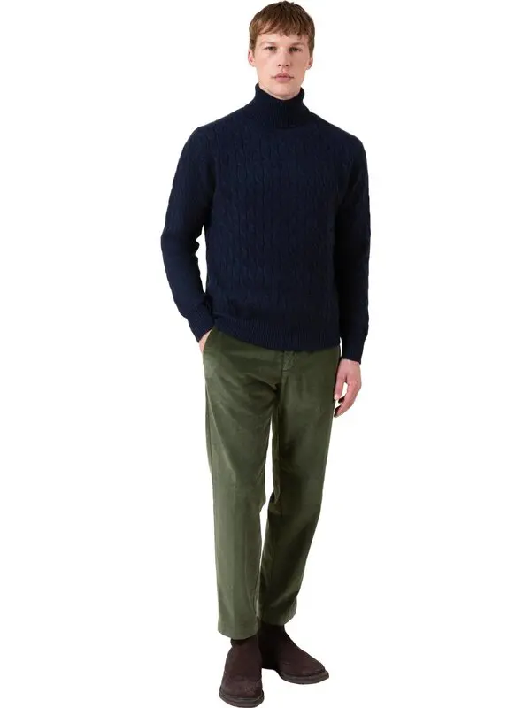 AUTORE Curtis Turtleneck Sweater - Blu Notte