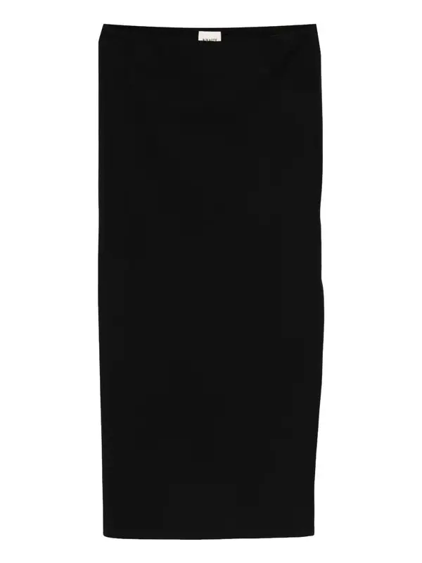 Khaite Lilth Midi Skirt - Black