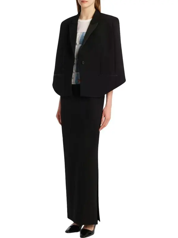 Khaite Lilth Midi Skirt - Black