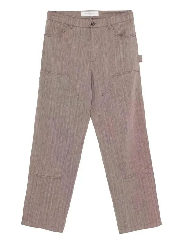 GOLDEN GOOSE Straight-leg Trousers - Brown