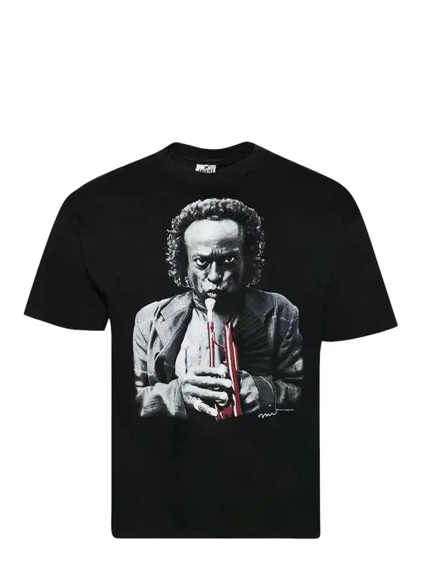 EARTHLING VIP Miles Davis T-shirt - Black