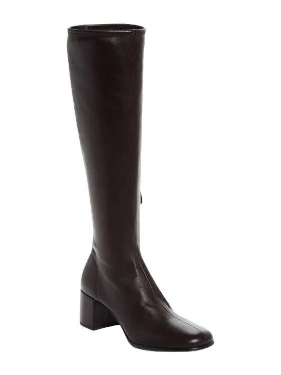 Prada Stretch Leather Knee-high Boots - Moro