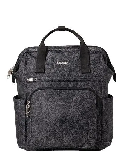 BAGGALLINI Securtex Anti-theft Windsor Backpack - Midnight Blossom