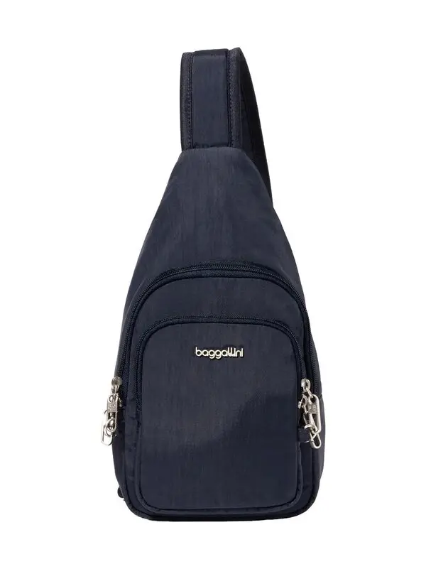 BAGGALLINI Securtex Anti-theft Daytripper Sling Bag - French Navy