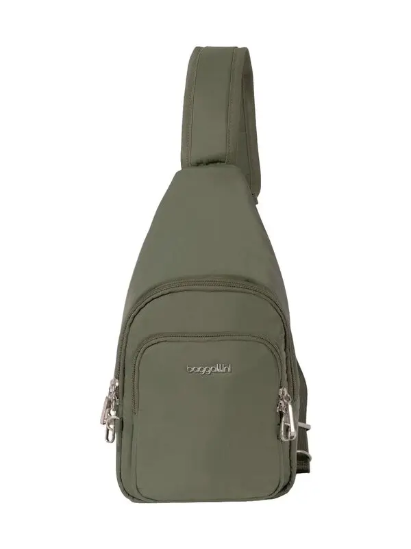 BAGGALLINI Securtex Anti-theft Daytripper Sling Bag - Thyme