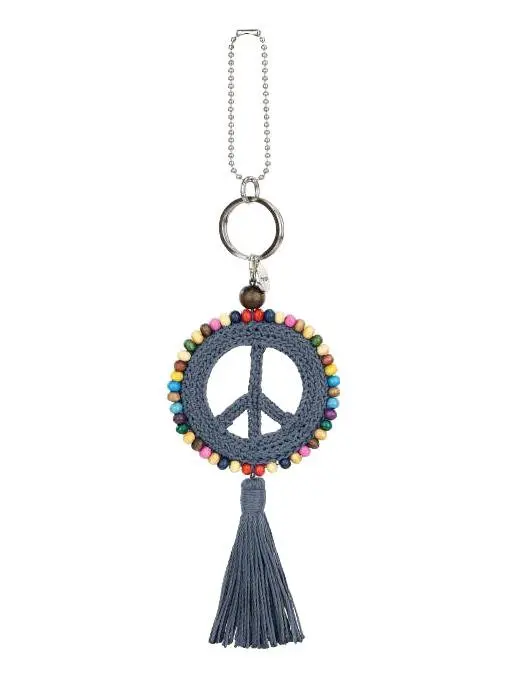 THE SAK Yarn Charmz Crochet Peace Dangle - Maritime