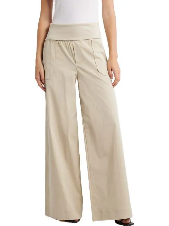 Wit & Wisdom Ultra Skyrise Wide-leg Pants - Seashell