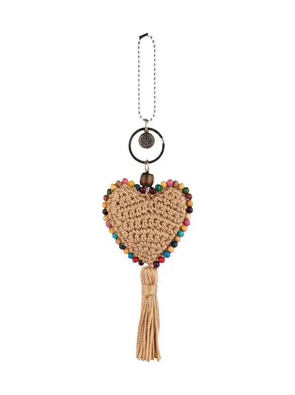 THE SAK Yarnicharmz Crochet Heart Dangle - Bamboo