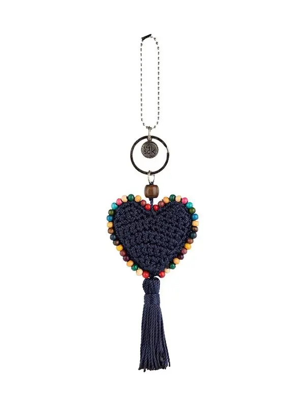 THE SAK Yarnicharmz Crochet Heart Dangle - Denim