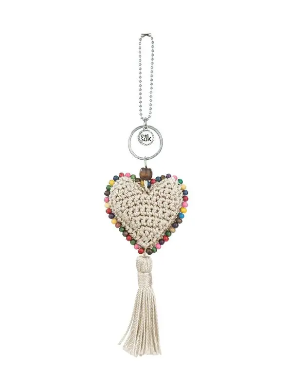 THE SAK Yarnicharmz Crochet Heart Dangle - Natural